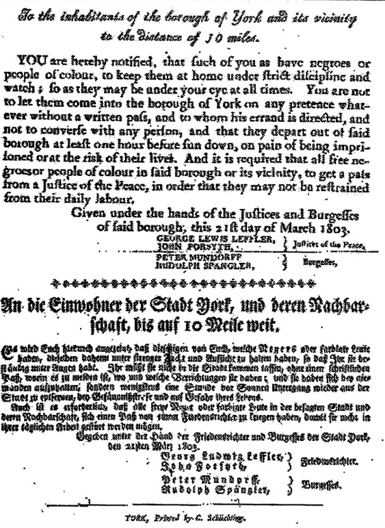 York, Pa., in 1786: A riot to reclaim Jacob Bixler's cow- Witnessing York